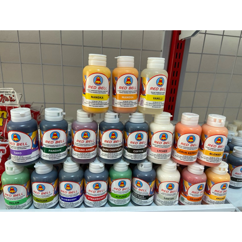 Jual Pasta red bell pasta pewarna kue berbagai varian rasa 55 ml ...