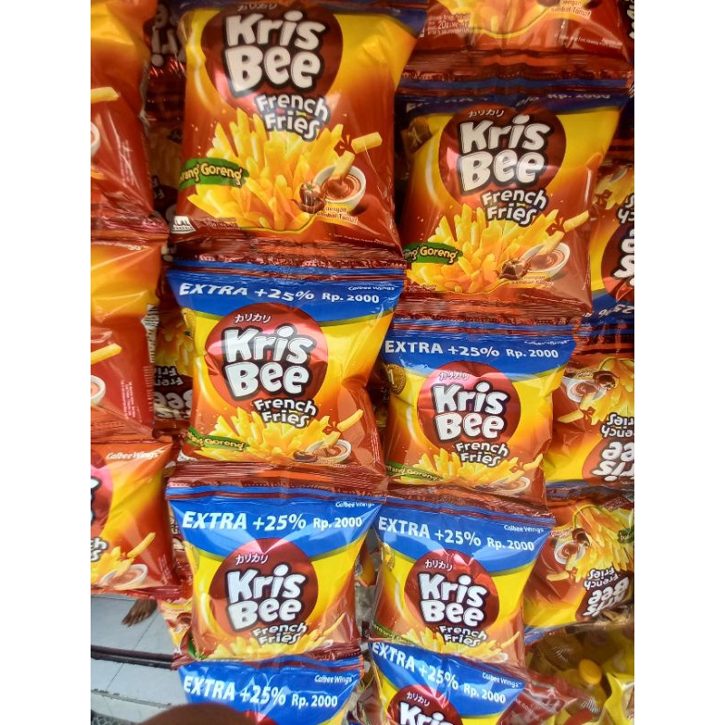 Jual kriss bee snack kentang goreng 20 gram 1 renceng isi 10 pcs ...