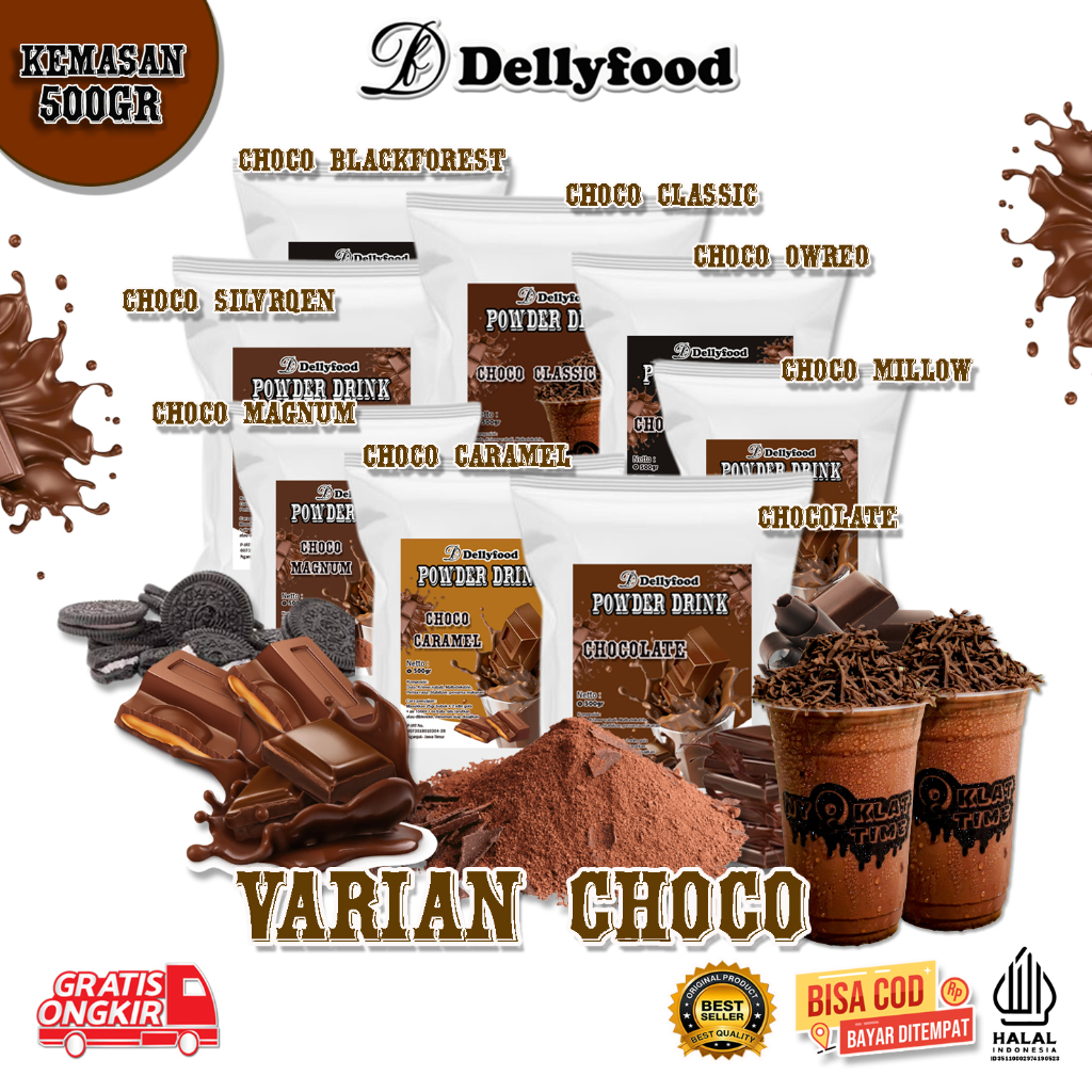 Jual Bubuk Minuman Aneka Rasa Varian Choco / Varian Rasa Coklat 500gr ...