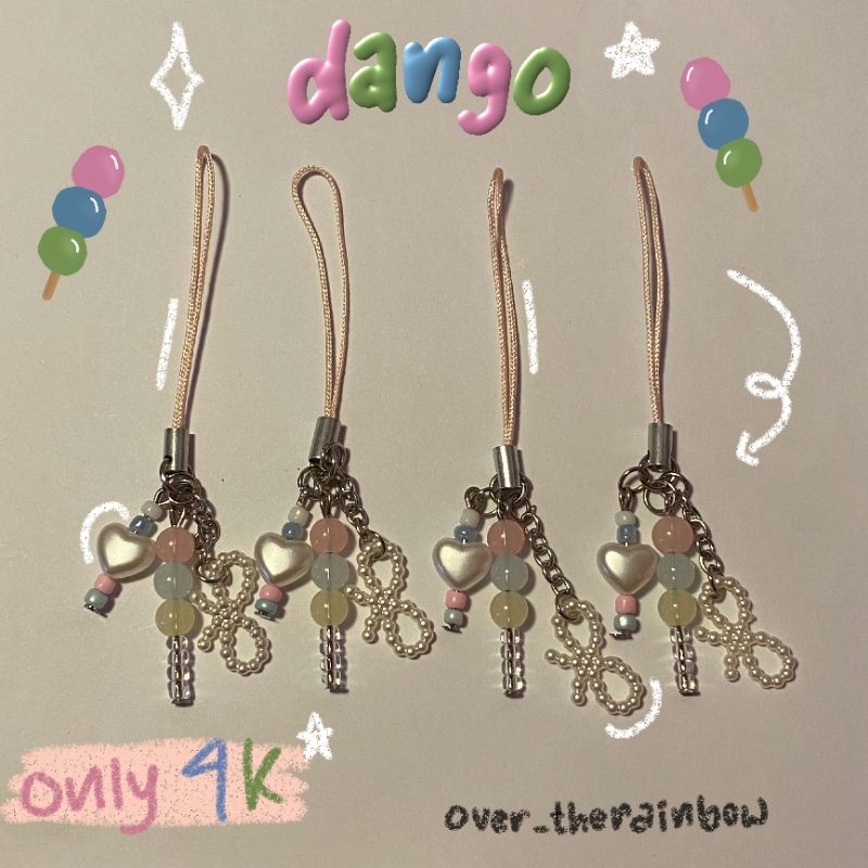 Jual charm hp phone charm gantungan hp lucu dango | Shopee Indonesia