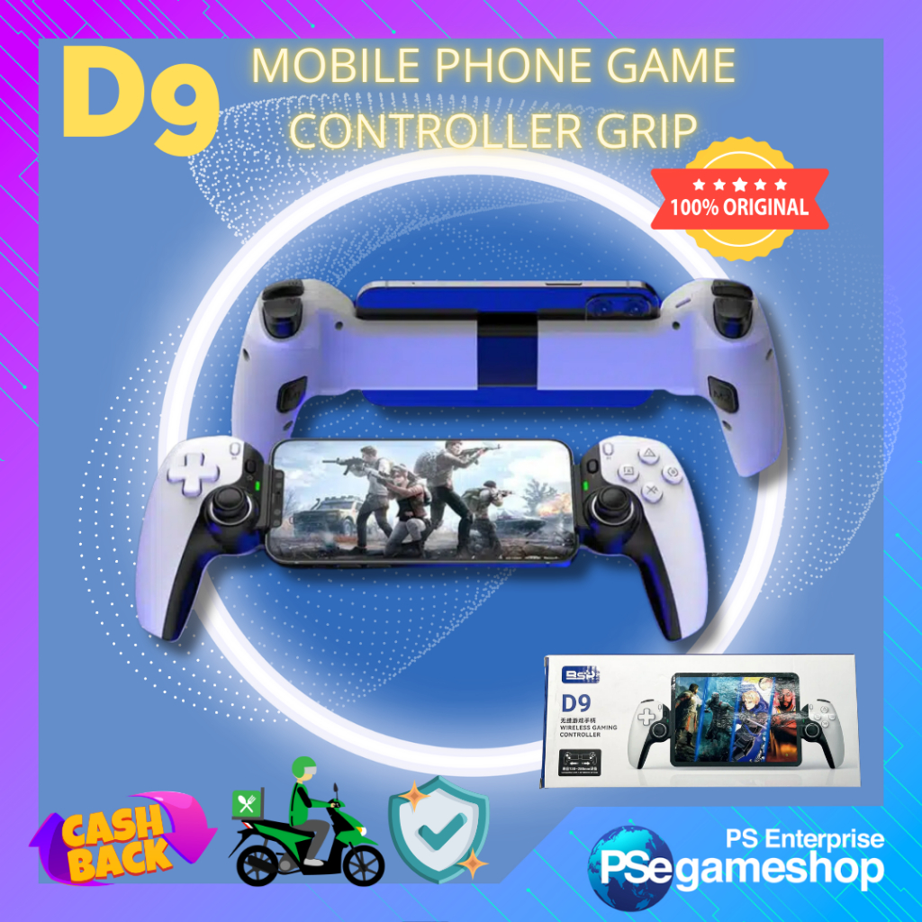 Jual D9 Mobile Game Controller Telescopic Gamepad phone gamepad For Android IOS PS3 PS4 Switch ...