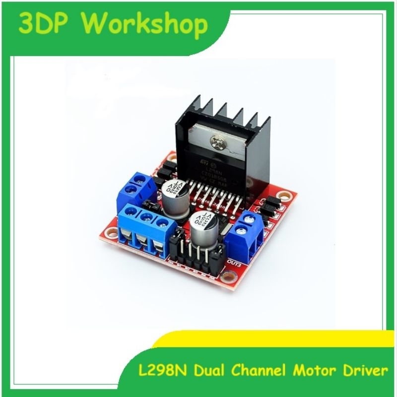 Jual L298N DUAL CHANNEL MOTOR DRIVER / STEPPER | Shopee Indonesia