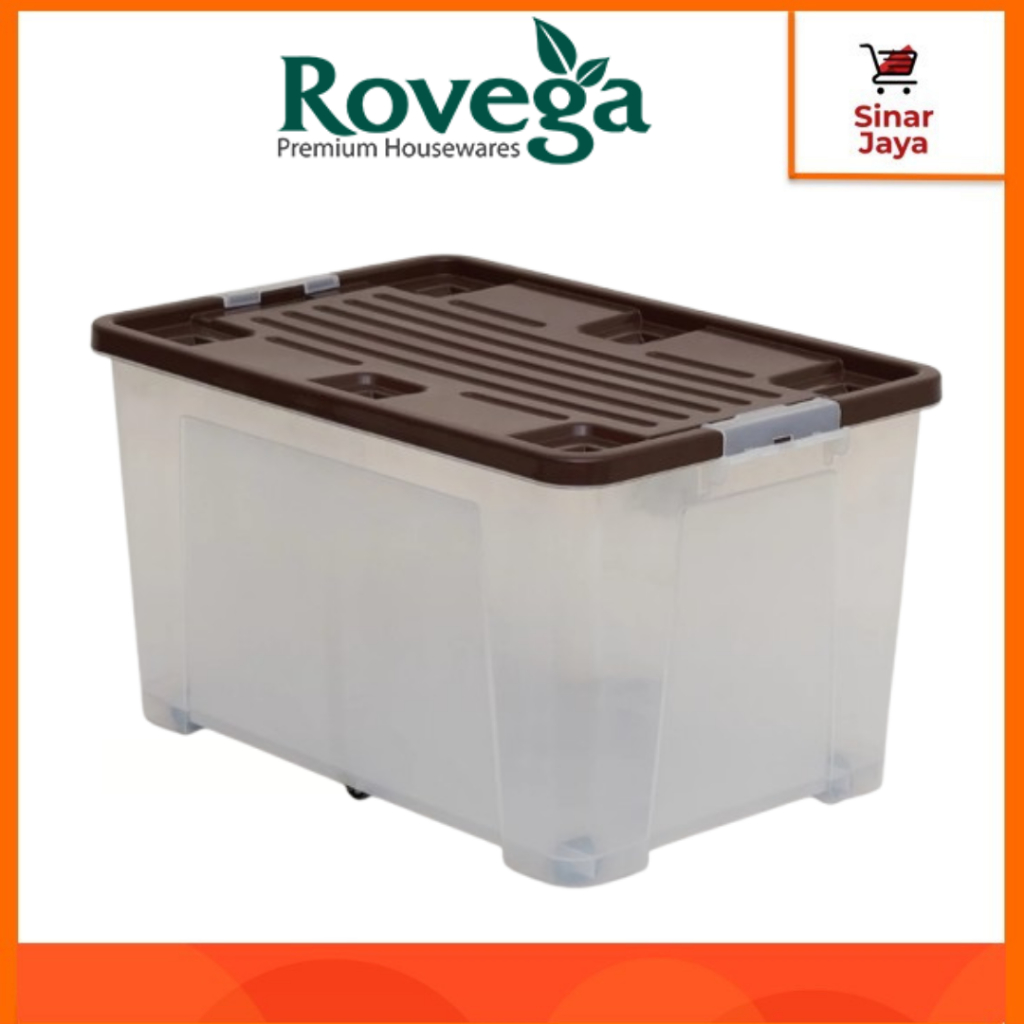 Jual ROVEGA Luxio Box 45, 70, 100 Container Box Plastik TRANSPARAN ...