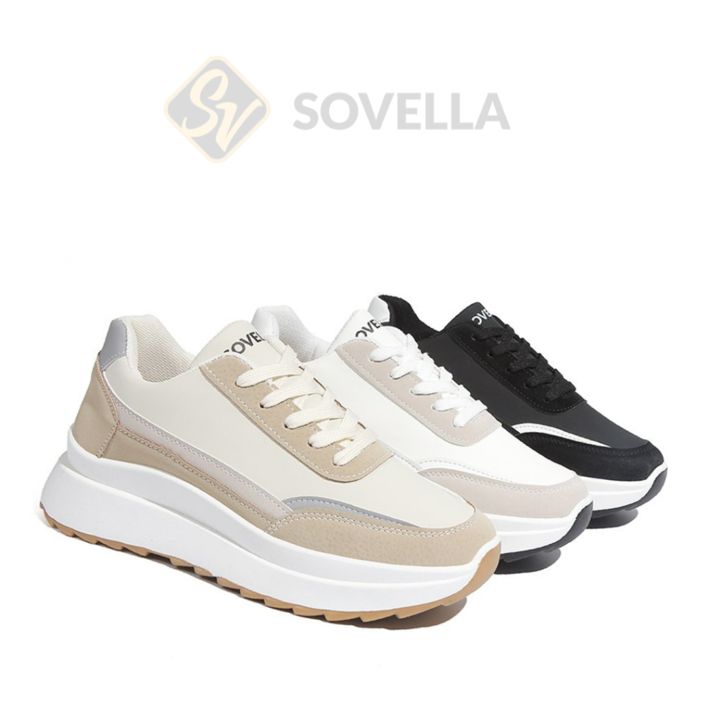 Jual SOVELLA Chassy Sepatu Sneakers Olahraga Sport Boots Polos Simpel ...