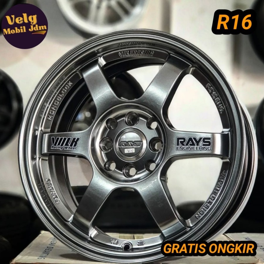 Jual velg racing r16 TE37 LEBAR 7 ET 40 velg mobil ring 16 raize kijang lgx mobilio avanza city ...