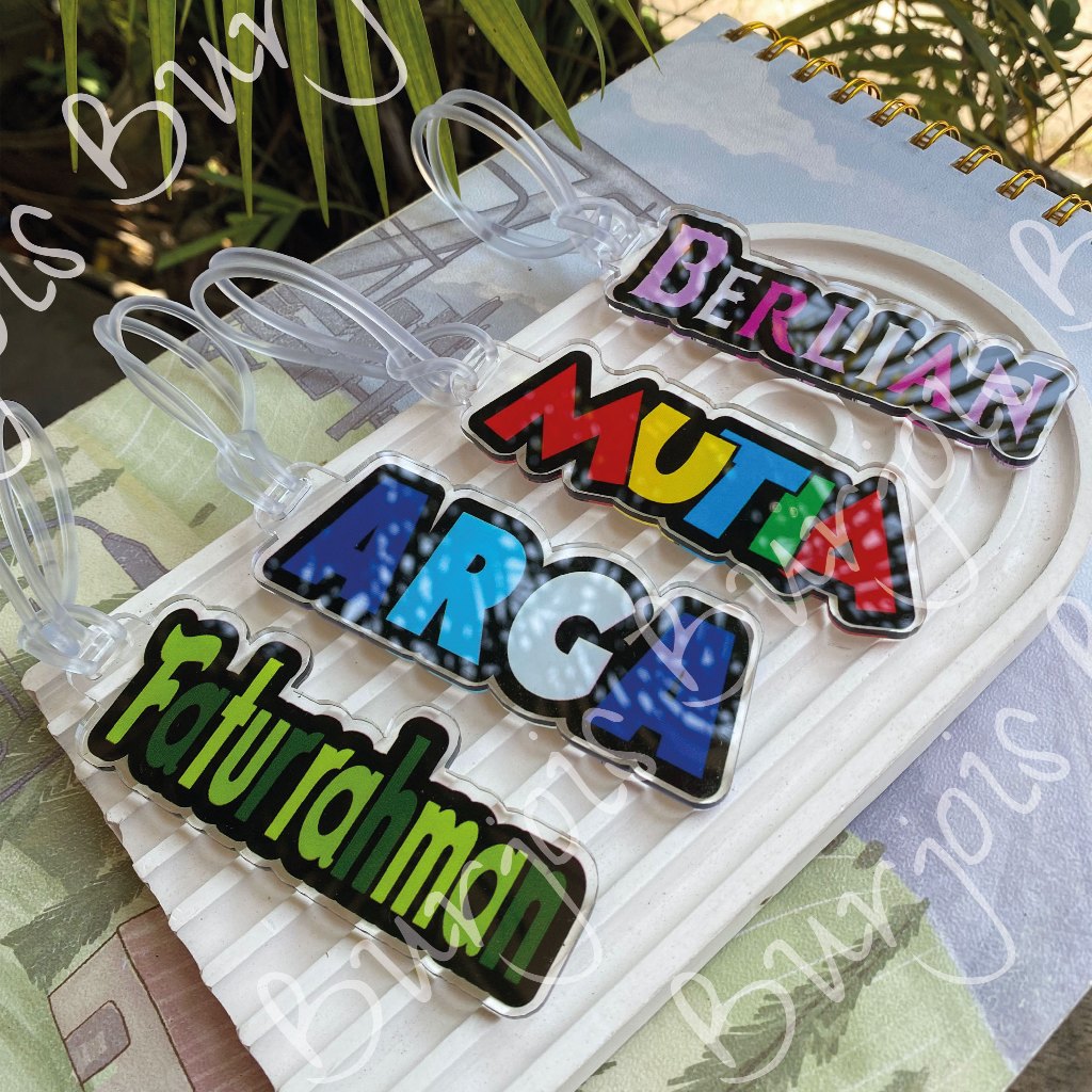 Jual CUSTOM LUGGAGE TAG FONT DISNEY / GANTUNGAN KOPER FREE NAMA ...