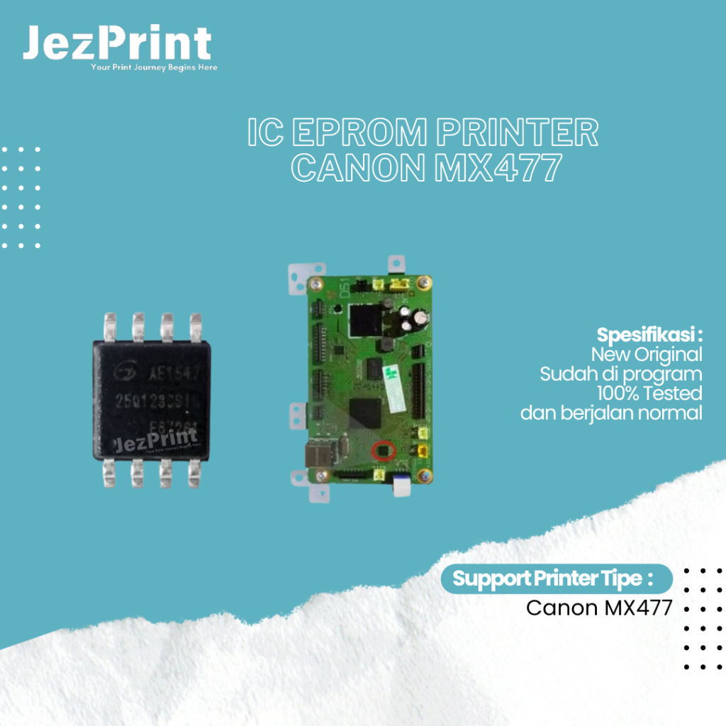 Jual IC Eprom Canon MX477 25Q128, IC Eeprom Reset Canon MX477, IC Counter MX-477, Resetter ...