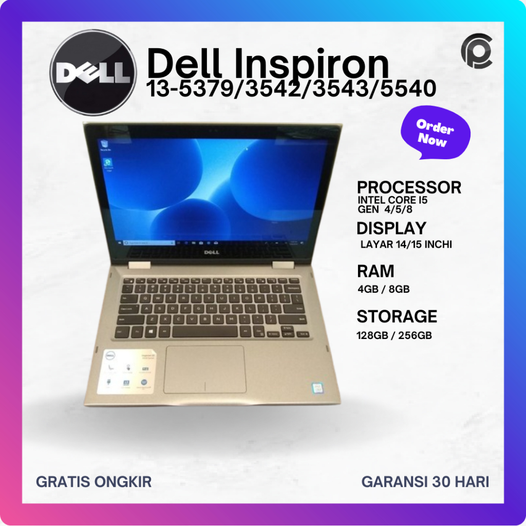 Jual Dell Inspiron 13 5379 3542 3543 5540 Z7559 Second laptop Bekas ...