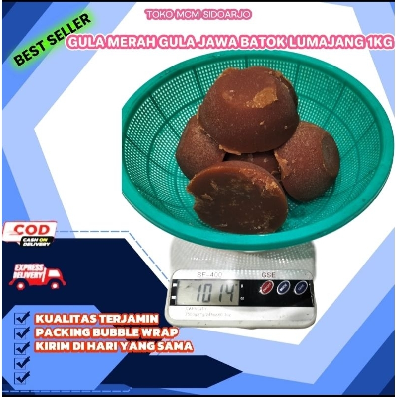 Jual Gula Merah Gula Jawa Gula Aren Asli lumajang (ukuran besar ...