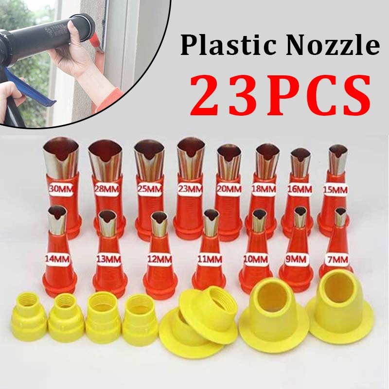 Jual 23pcs Caulking Caulk Nozzlesealent Caulk Applicator Spuit Alat ...