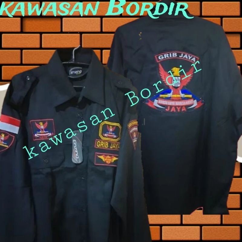 Jual Terbaru kemeja ormas grib jaya seragam ormas grib jaya baju ormas ...