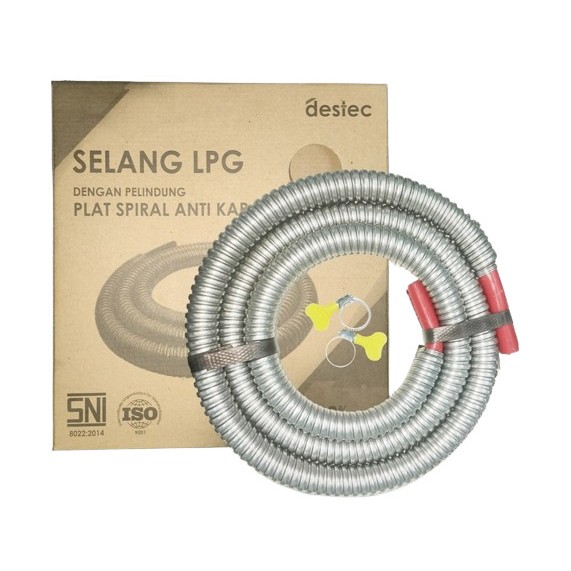 Jual Selang Gas Regulator Anti Bocor Anti Tikus 3 Lapis Destec | Shopee ...