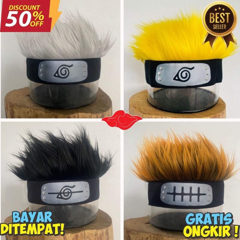 Jual Topi rambut naruto / topi rambut anime/ topi rambut viral ...