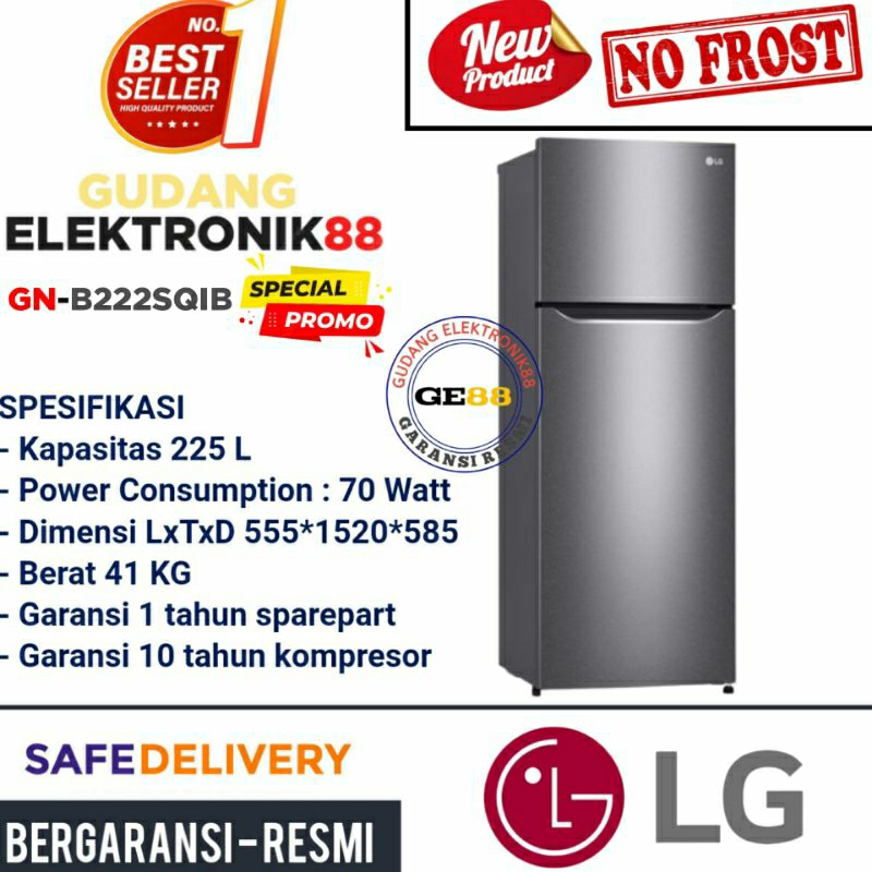 Jual Kulkas LG 2 Pintu GN-B222SQIB Kulkas Murah Promo Gratis Ongkir ...