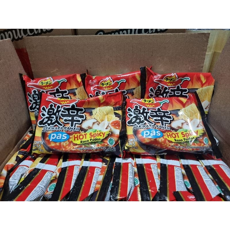 Jual NISSIN GEKIKARA RAMEN PAS RASA HOT SPICY ( SATU KARTON ISI 30 ...