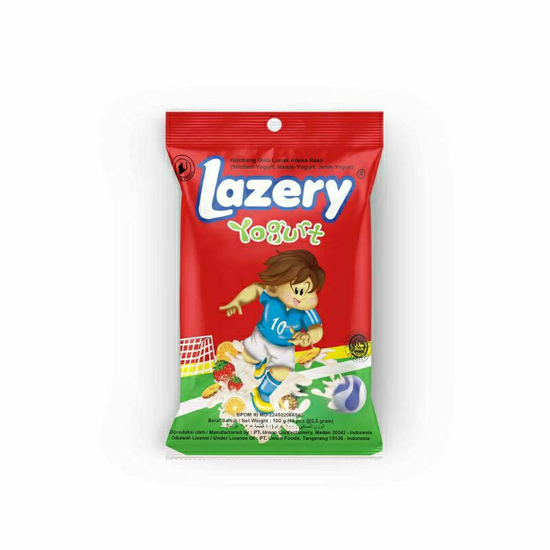 Jual Lazery permen rasa stroberi yogurt 2 bks x 100 g | Shopee Indonesia