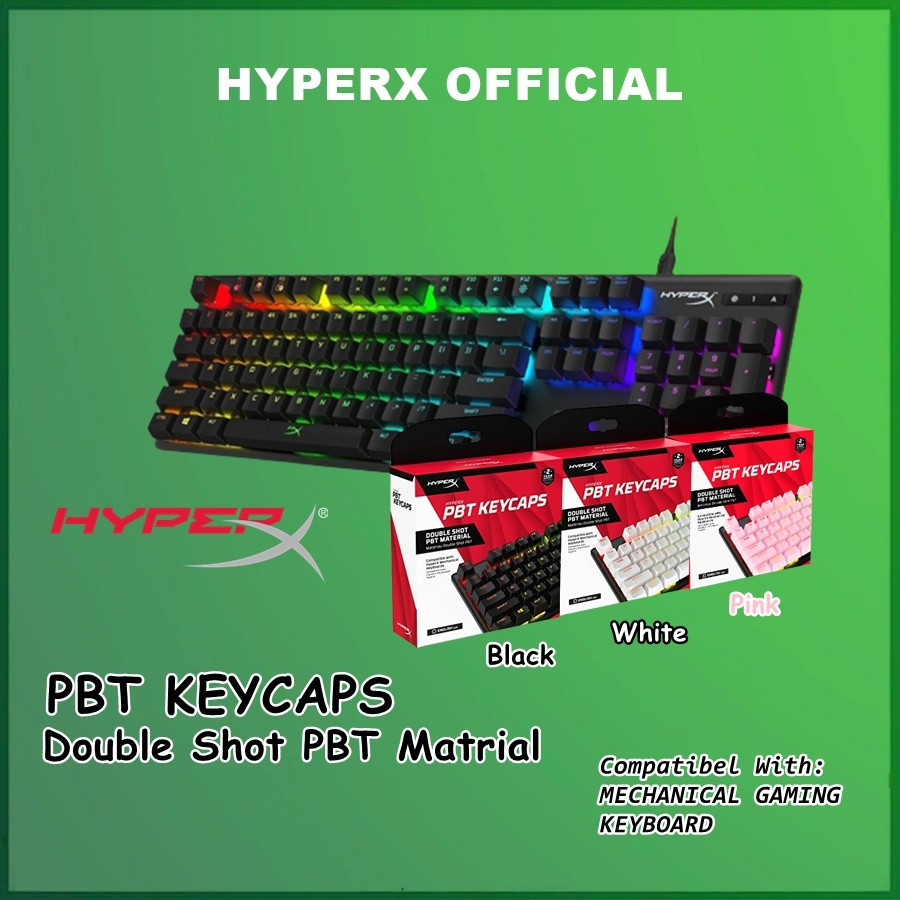 Jual HyperX PBT Double Shot Keycaps Full-key Set Key Caps Gaming ...