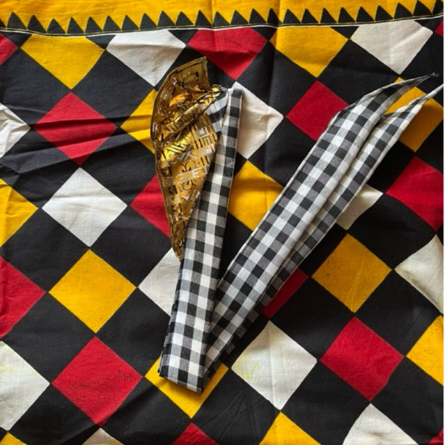 Jual udeng Bali setengah jadi / udeng Bali ikat / Tapih / sarung bali ...