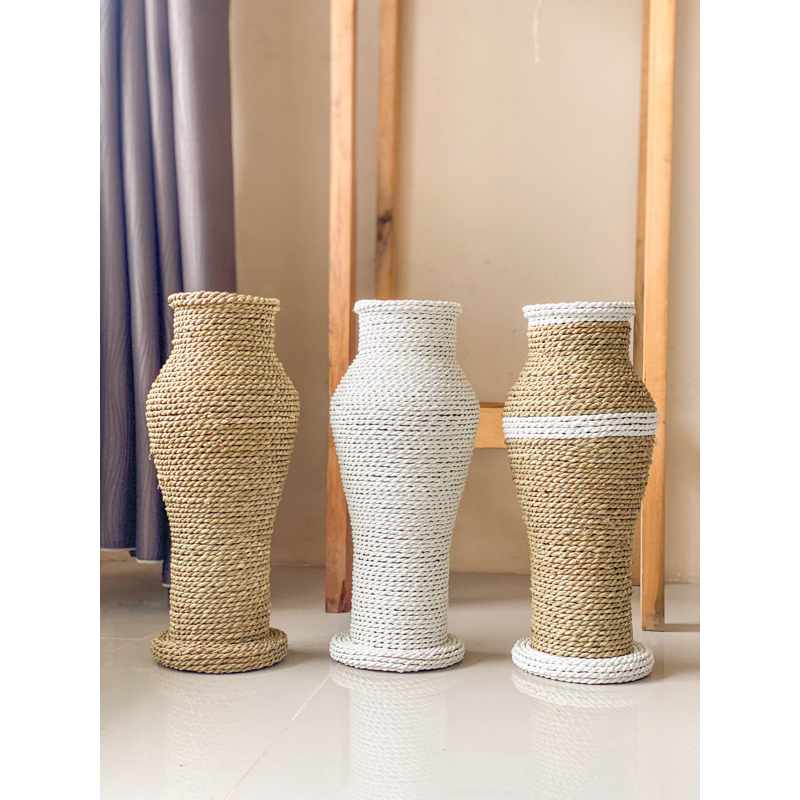 Jual Pot Guci mendong / vas guci mendong rustic aesthetic | Shopee ...