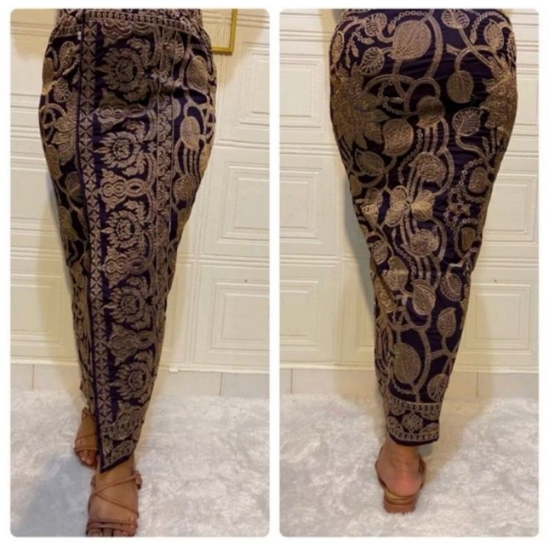 Jual kamen jadi bordil benang cendana motif "DAUN ANGGUR"/kamen jadi ...