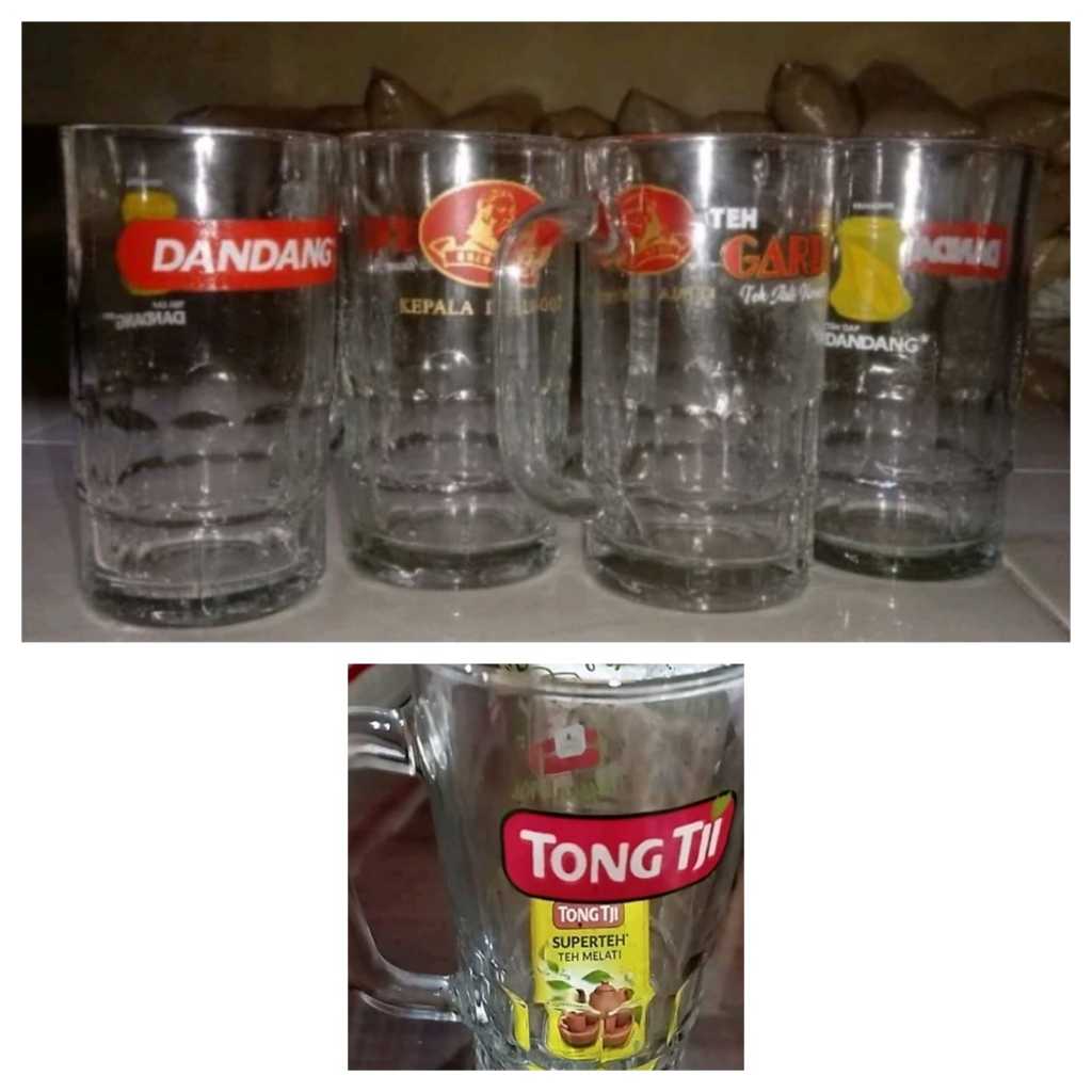 Jual GELAS CANTEL ( GELAS ES TEH ) ISI 6 GELAS MERK RANDOM | Shopee ...