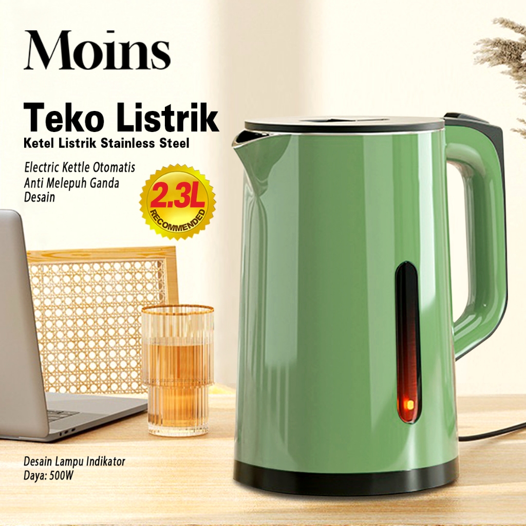 Jual Teko Listrik 2.3L Stainless Steel Electric Kettle Pemanas Air Electric Kettle Besar ...