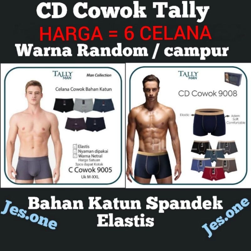 Jual 6pcs TALLY 9005 dan 9008 CD Celana Dalam Cowok Pria Laki Model ...