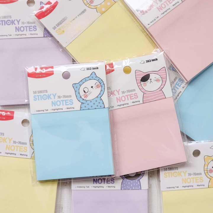 Jual M&G Sticky Note YS-484C So Many Cats | Notes Memo Tempel | Warna ...