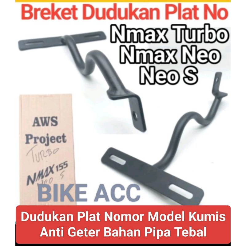 Jual Breket Dudukan Plat Nmax Turbo Nmax Neo S Techmax Original AWS ...