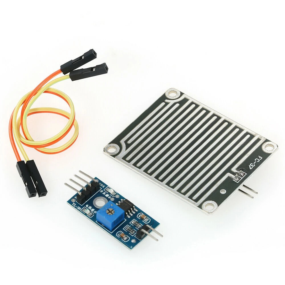 Jual ES SENSOR RAIN DROP SENSOR TETESAN AIR ANALOG DAN DIGITAL OUT ...