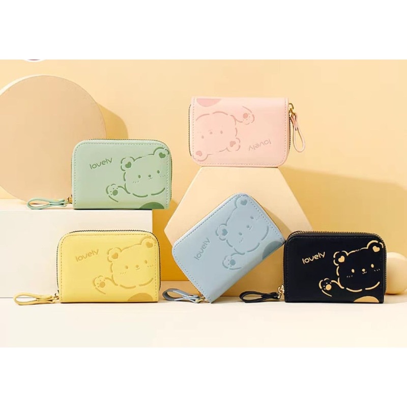 Jual Dompet Wanita Kecil Gambar Lucu Motif Bear Lovely untuk Kartu dan ...