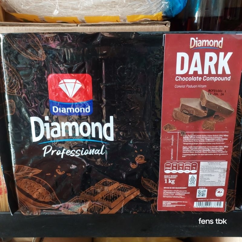 Jual DIAMOND DARK CHOCOLATE COMPOUND 1KG | Shopee Indonesia