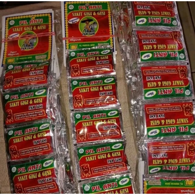 Jual SATU SLOP PAK TANI PIL ANTI SAKIT GIGI/GUSI BENGKAK | Shopee Indonesia