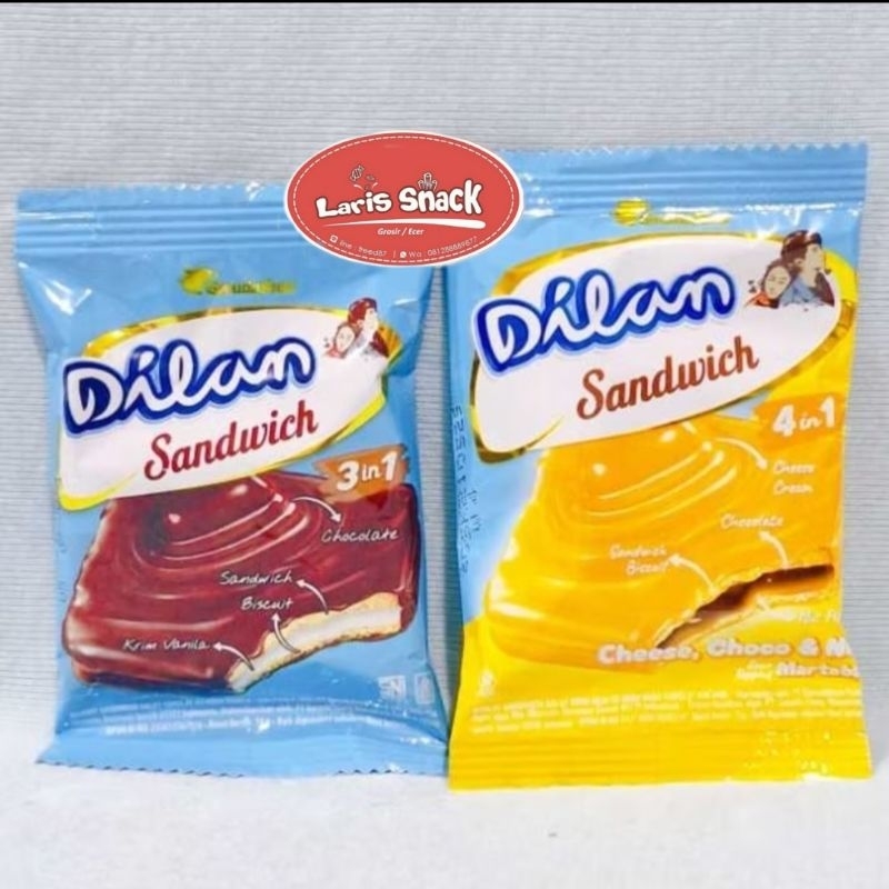 Jual Dilan Chocolate Sandwich/Biskuit All Varian isi 20 pcs | Shopee ...