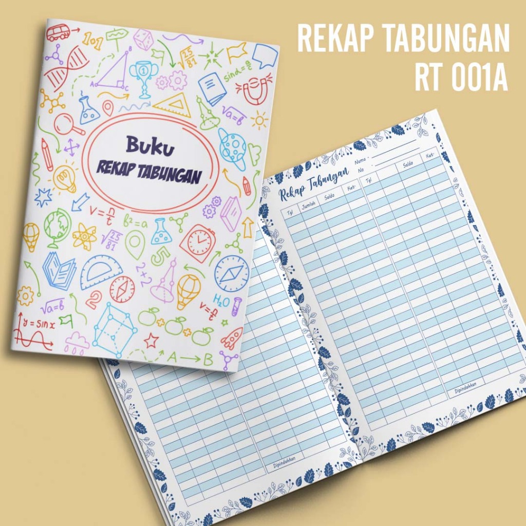 Jual Artomaringi Buku Catatan Rekap Tabungan RT001 - Beli 2 Buku Gratis ...