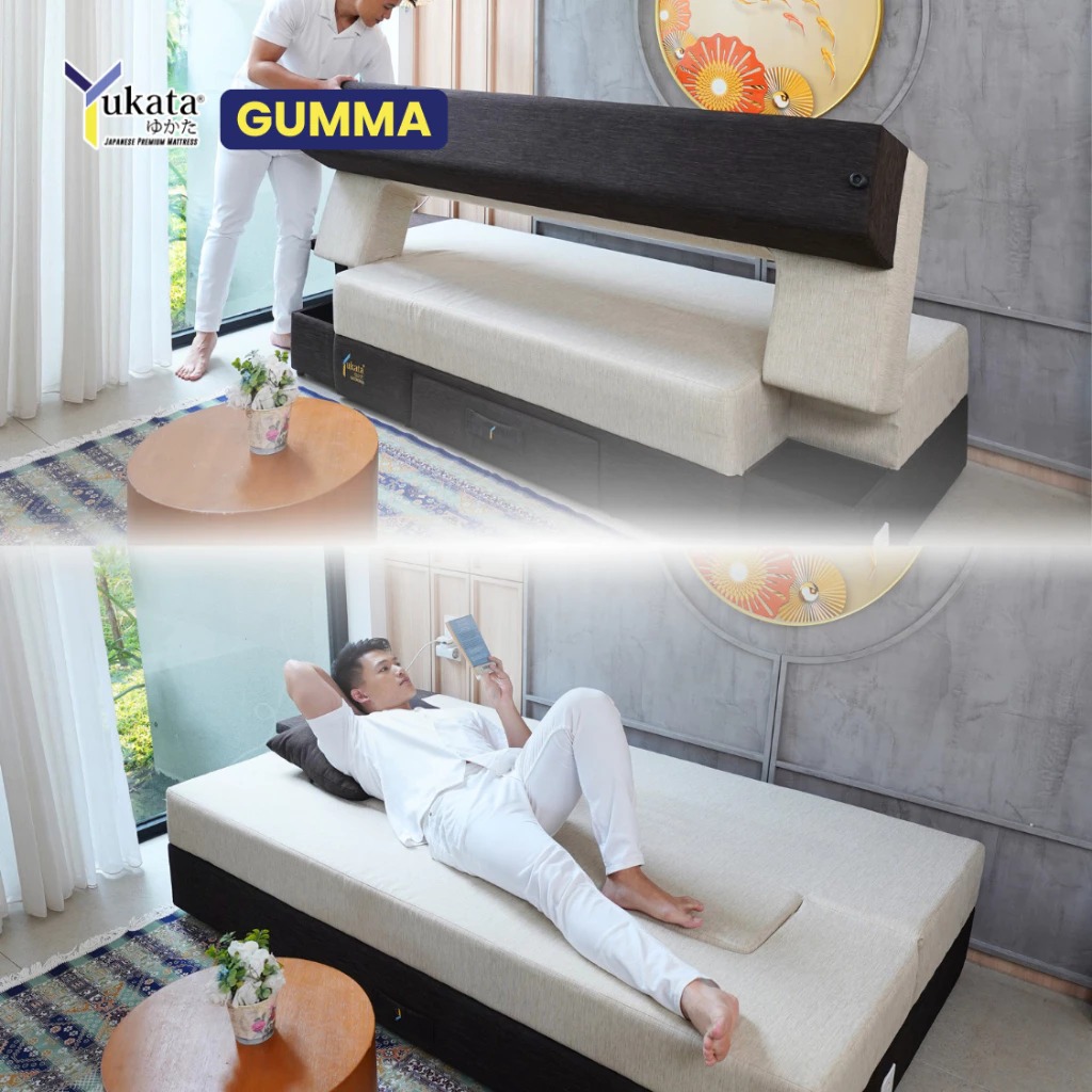 Jual SOFA BED MINIMALIS MODERN MULTIFUNGSI YUKATA GUMMA | Shopee Indonesia