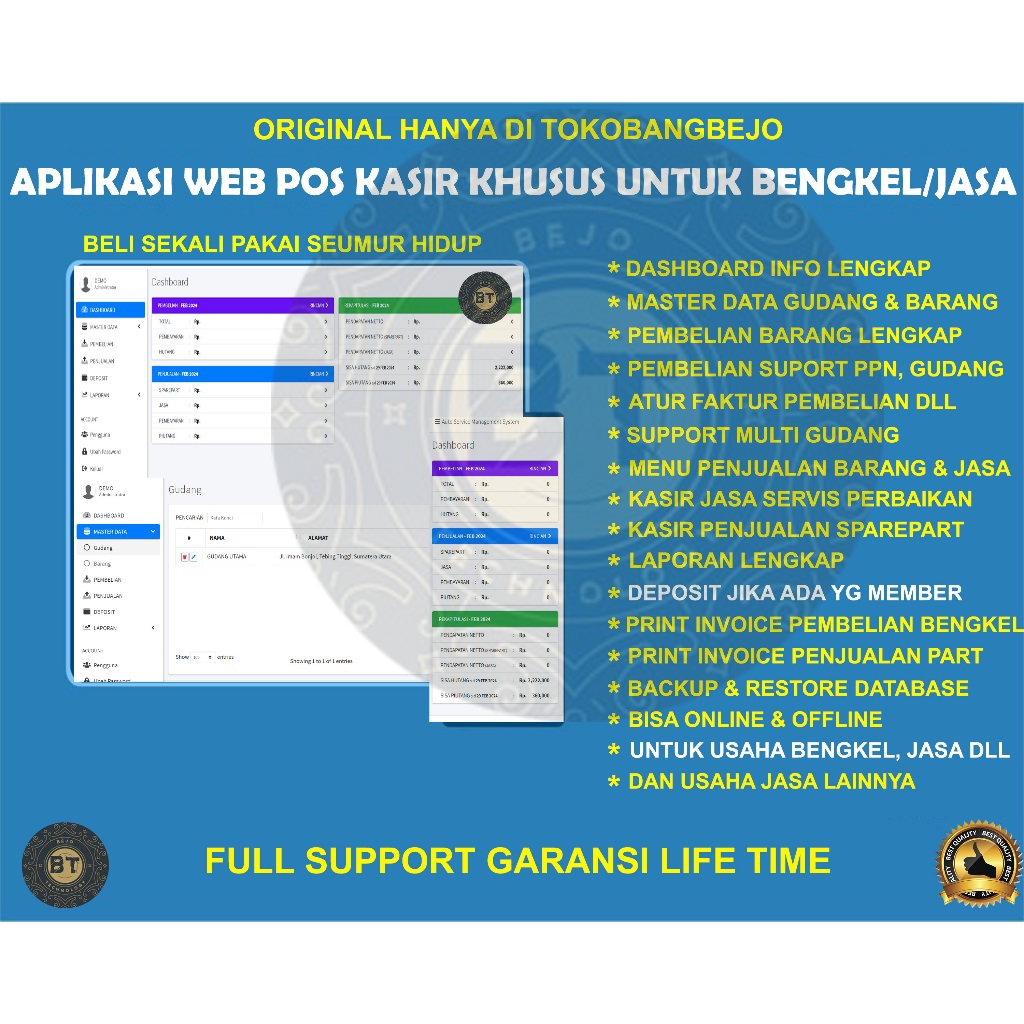 Jual APLIKASI WEB SOURCE CODE BENGKEL MOBIL DAN MOTOR PENJUALAN ...