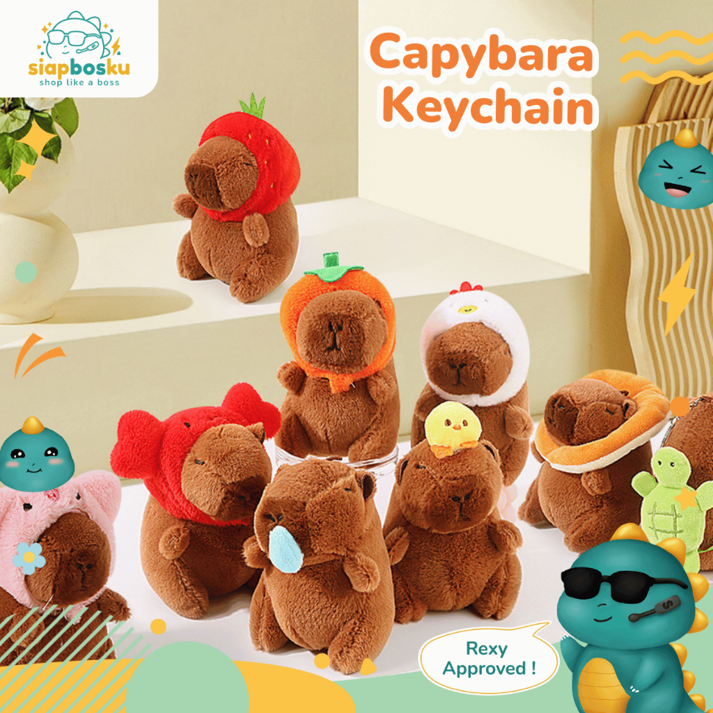 Jual GANTUNGAN KUNCI BONEKA CAPYBARA KEYCHAIN LUCU | Shopee Indonesia