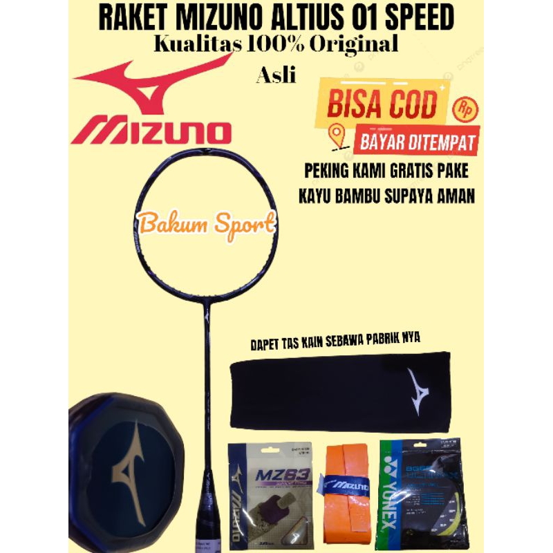 Jual Raket Mizuno altius 01 speed kualitas 100% original asli Bisa (COD) | Shopee Indonesia