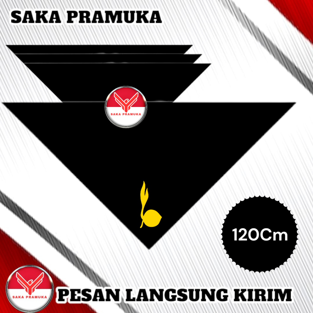 Jual Slayer syal scraft pramuka tanas hitam bahan halus (bijian ...