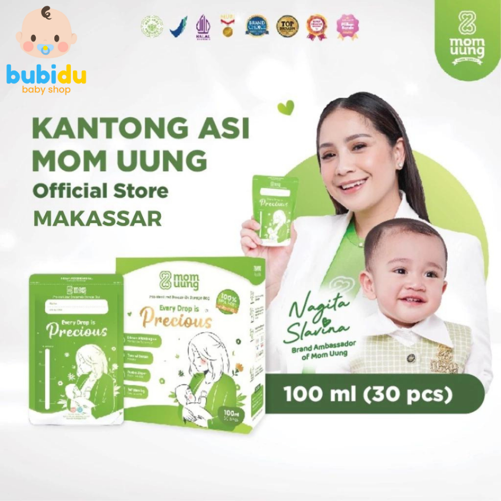 Jual MOM UUNG Kantong Asi 100ml | Pouch Penampung Susu Breastmilk Asi ...