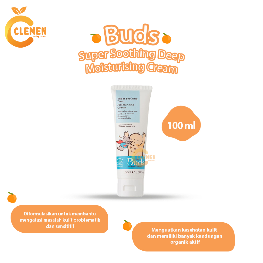 Jual Buds Organics Super Soothing Deep Moisturising Cream 100 ML ...