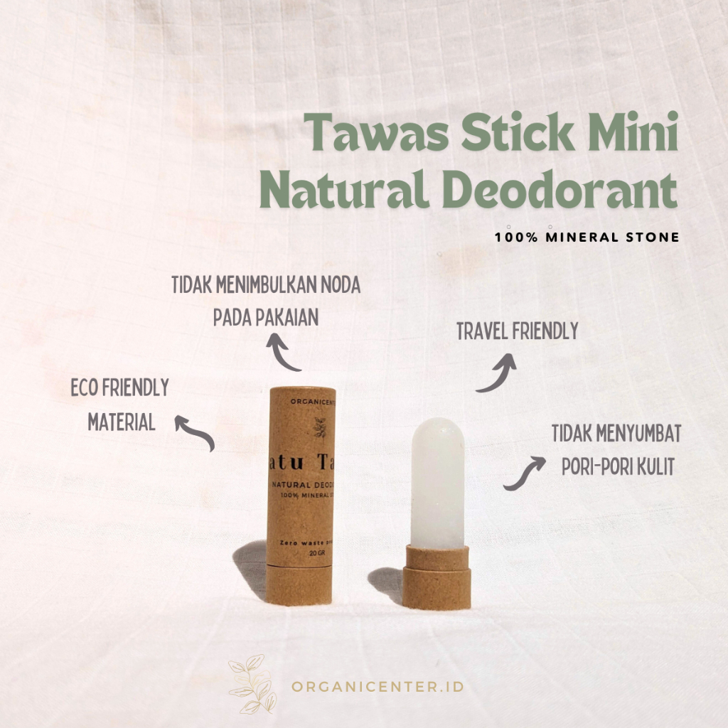 Jual Deodoran Batu Tawas Stick Mini Travel Friendly Natural Alami Alum ...
