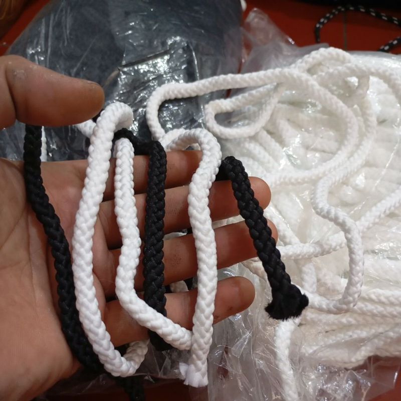 Jual TALI KEPANG POLIESTER 6MM TALI CELANA KOLOR tali tas serut kepang ...