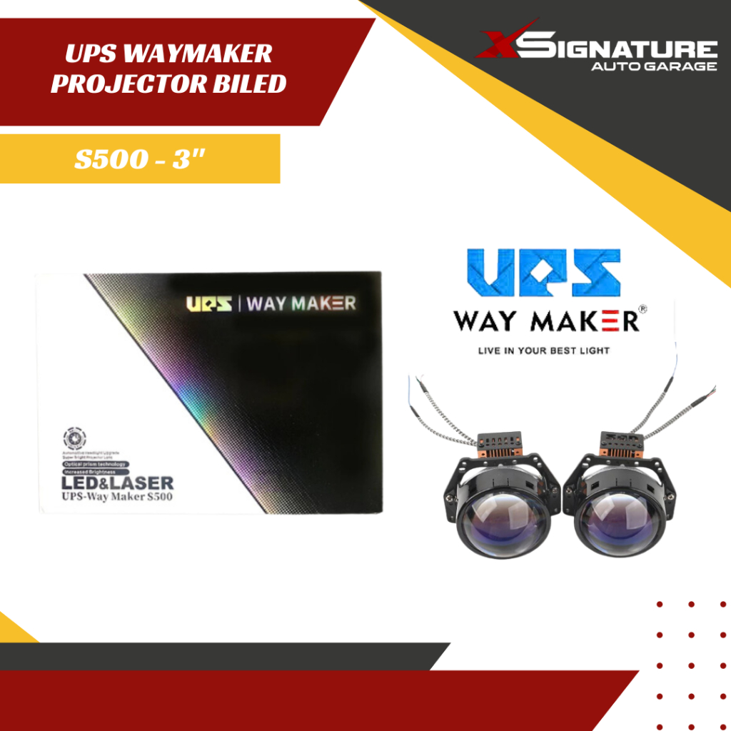 Jual UPS WAYMAKER PROJECTOR BILED S500 3 INCH | Shopee Indonesia