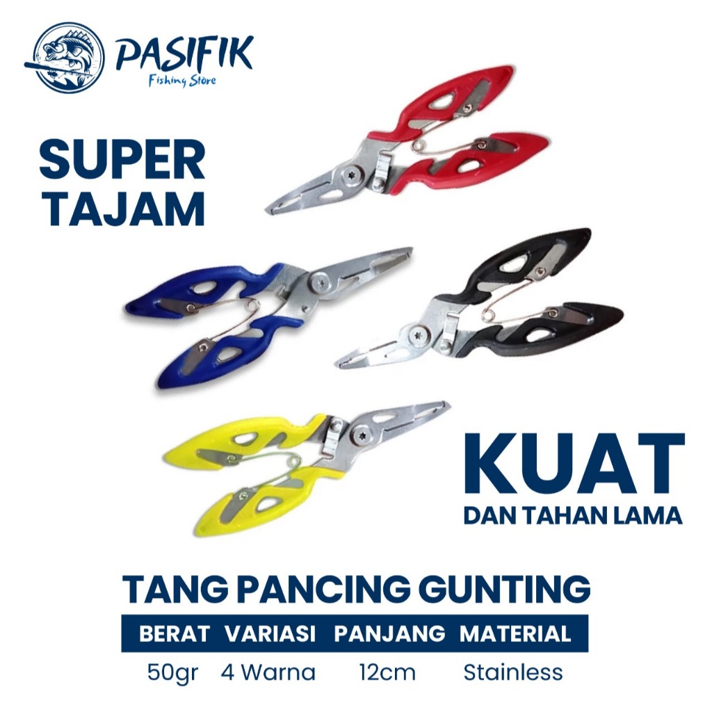 Jual Tang Pancing Gunting Garis Kepang Pemotong Kait Penghilang Umpan ...