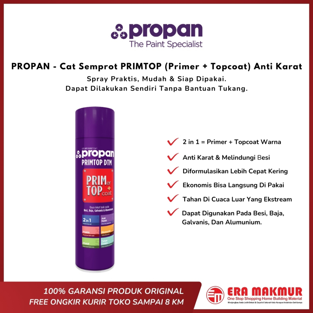Jual PROPAN - Cat Semprot PRIMTOP ( Primer + Topcoat ) - Cat Semprot ...