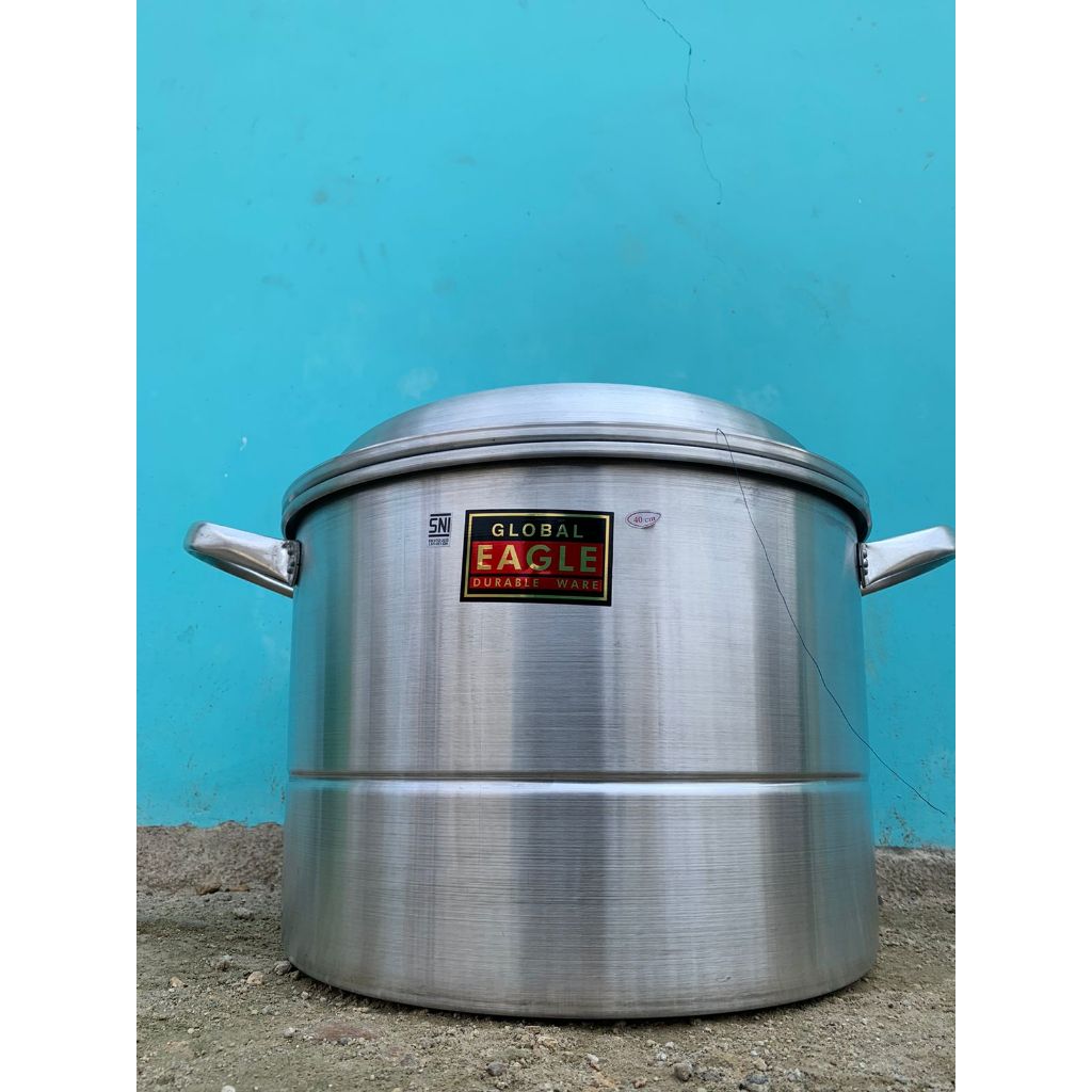 Jual Panci dandang kukus 40 cm aluminium global eagle model halco ...