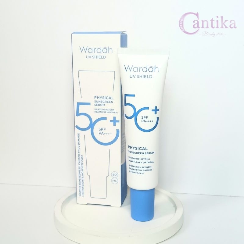 Jual Wardah UV Shield Physical Sunscreen Serum SPF 50 PA++++ 30ml ...