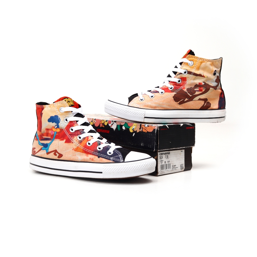 Jual (VLTAVN) Sepatu Converse Chuck Hi Looney Tunes Coyote Roadrunner ...